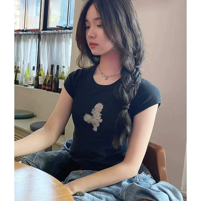 PF250#春夏新款 实价92棉/8氨纶40支210g纯棉 修身短款T恤女短袖_女装批发|台灣服飾批發|马来西亚服饰批发|台灣女裝批發|日韓服飾批发|台灣男裝批發|中国女装批发|新加坡批发 ...